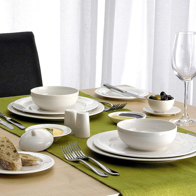 Elia Glacier Premier 12 Piece Bone China Dining Starter Set – Select ...