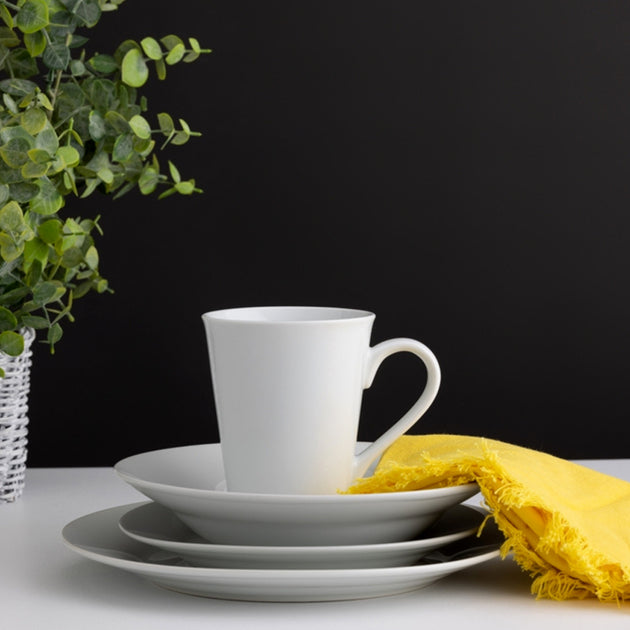 Rayware Milan 16 Piece Fine White Porcelain Dining Set – Select Homeware